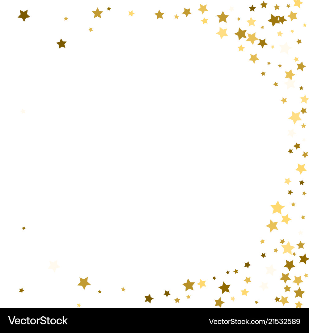 Abstract round background with gold star elements Vector Image