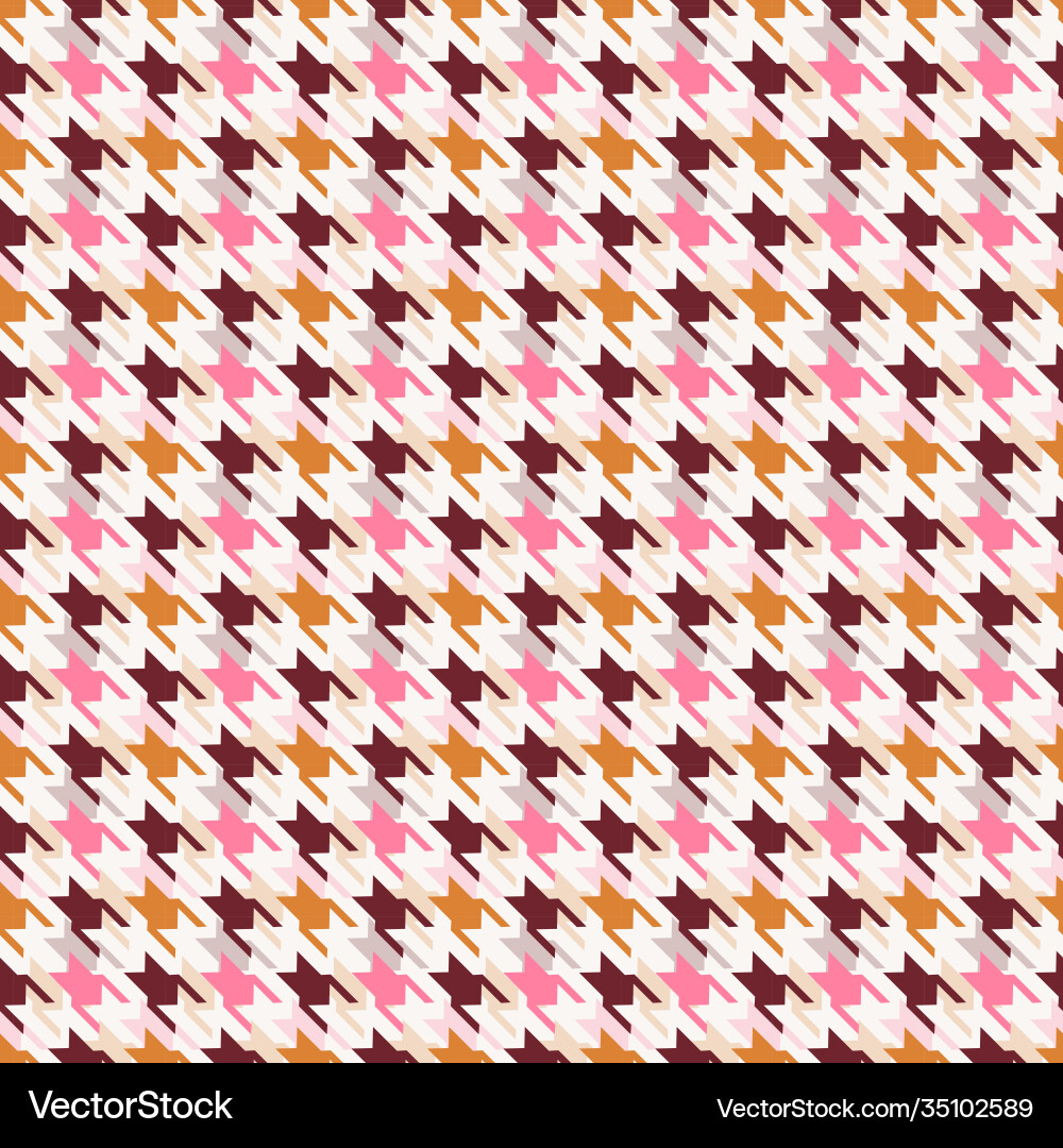Houndstooth seamless pattern Royalty Free Vector Image