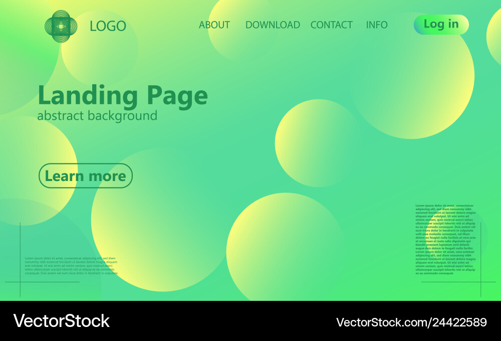Website landing page geometric background Vector Image