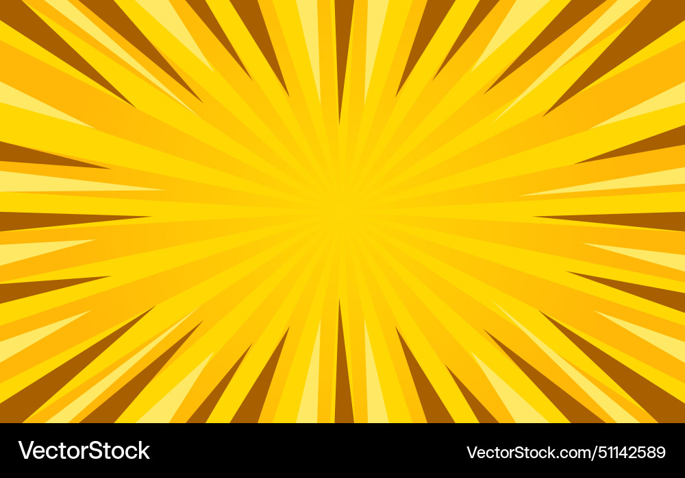 Yellow comic cartoon background template Vector Image