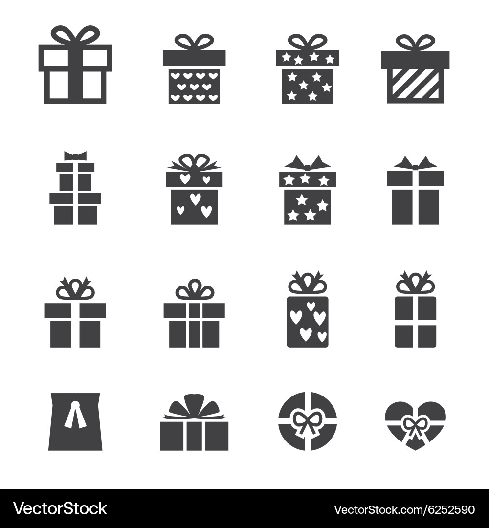 Gift icon Royalty Free Vector Image - VectorStock