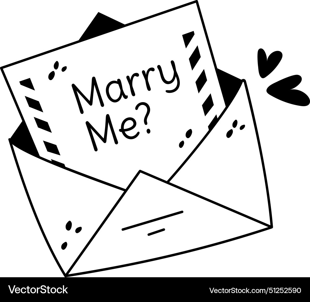 Proposal message Royalty Free Vector Image - VectorStock