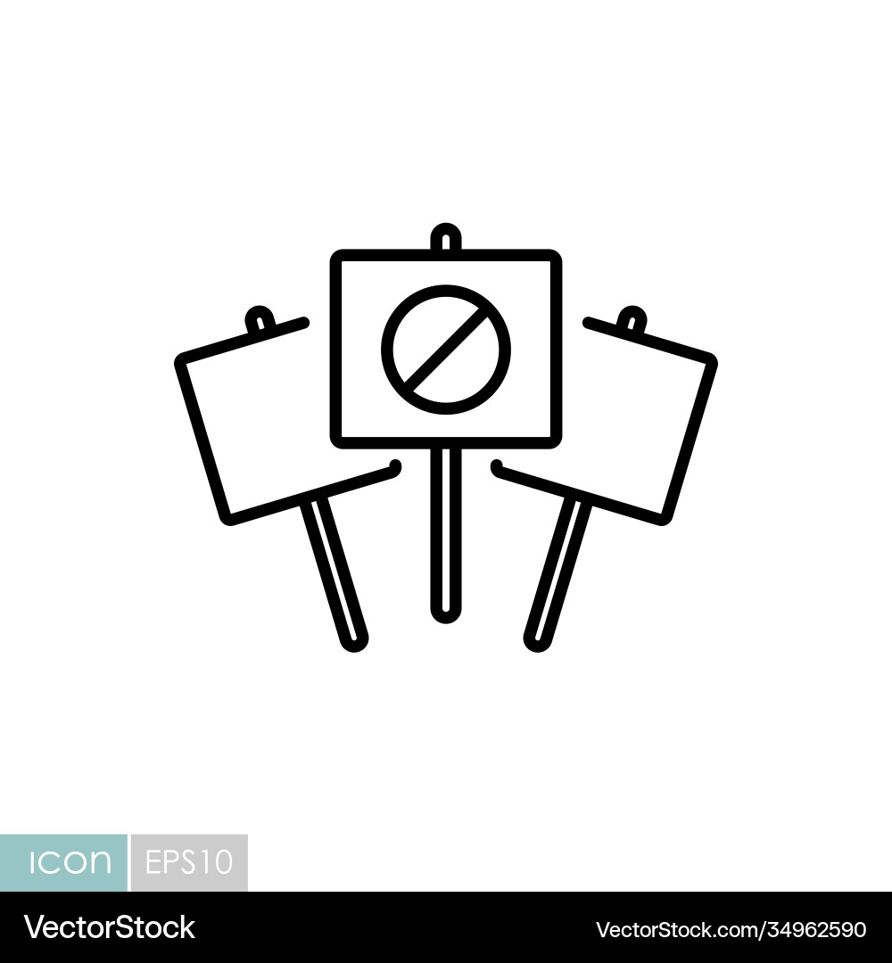 Drei Placard große Zeichen Banner-Karte Symbol Vektorbild