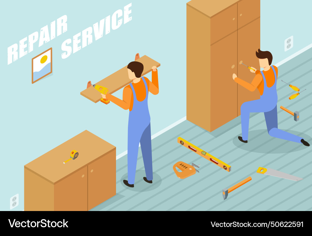 Repair service background Royalty Free Vector Image