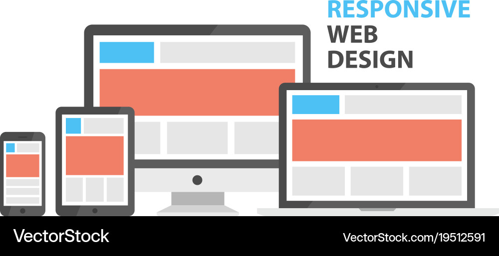 Responsive web design Royalty Free Vector Image