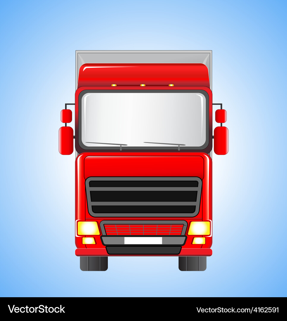 LKW auf dem Himmel Hintergrund Lizenzfreies Vektorbild