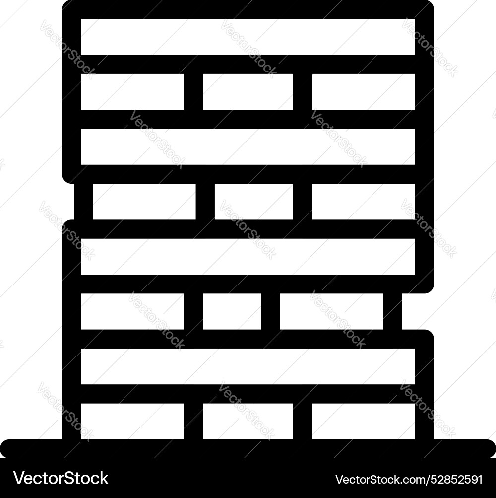 Stacked wooden pallets for storage Royalty Free Vector Image