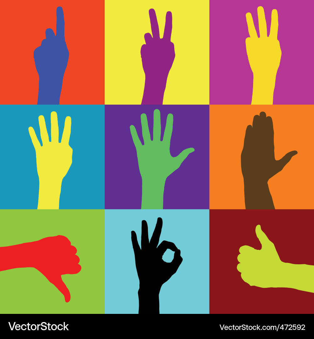 Hand design Royalty Free Vector Image - VectorStock