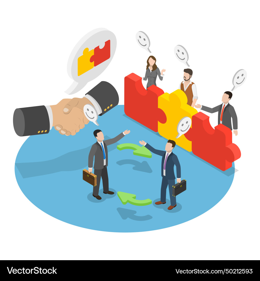 3d isometric flat of charisma Royalty Free Vector Image