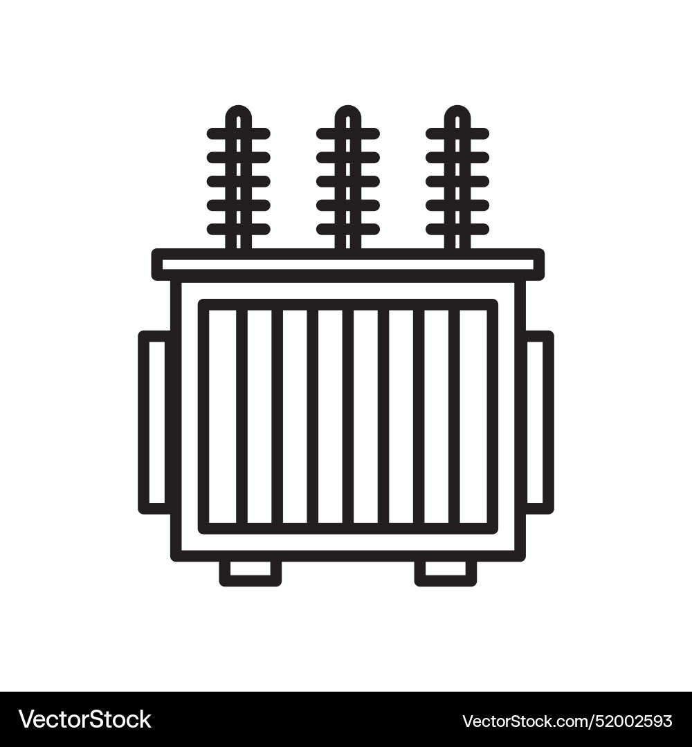 Power transformer icon perfect for utility Vector Image