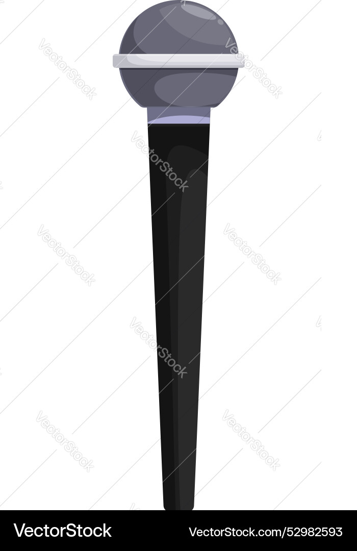 Stage microphone standing upright Royalty Free Vector Image