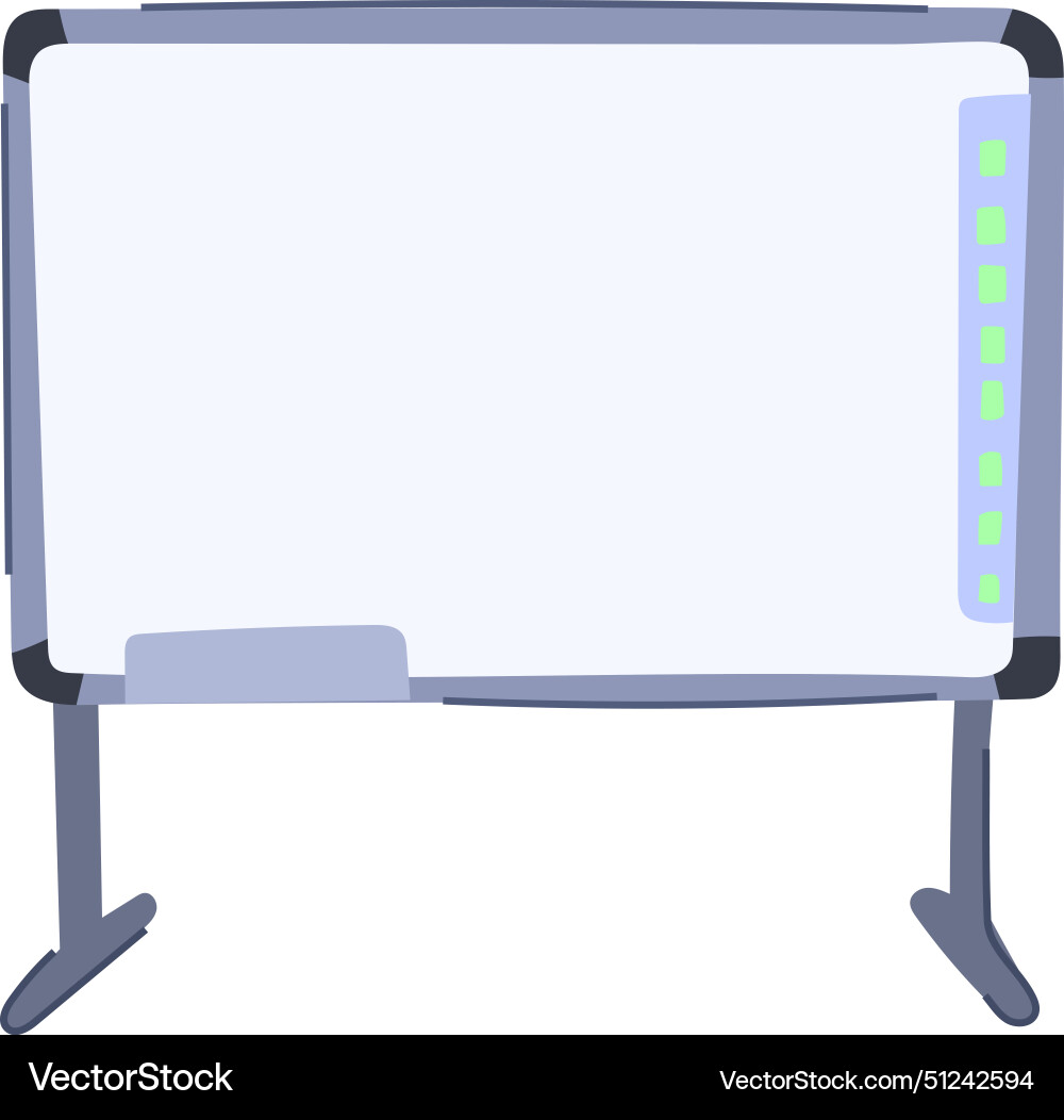 Classroom electronic whiteboard cartoon Royalty Free Vector