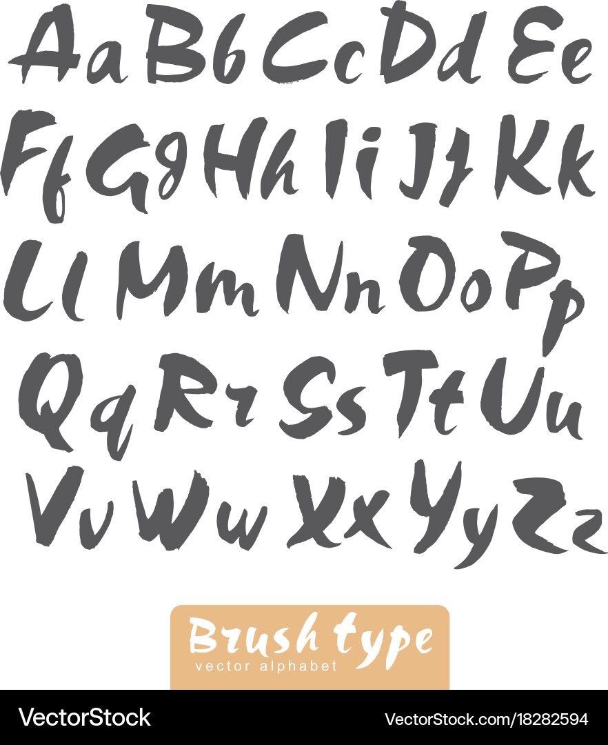 Font Royalty Free Vector Image - VectorStock