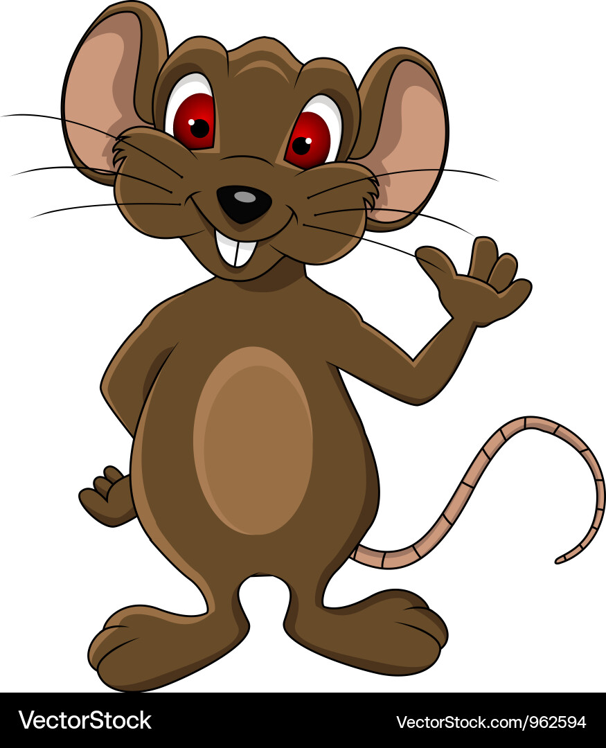 Funny mouse cartoon Royalty Free Vector Image - VectorStock