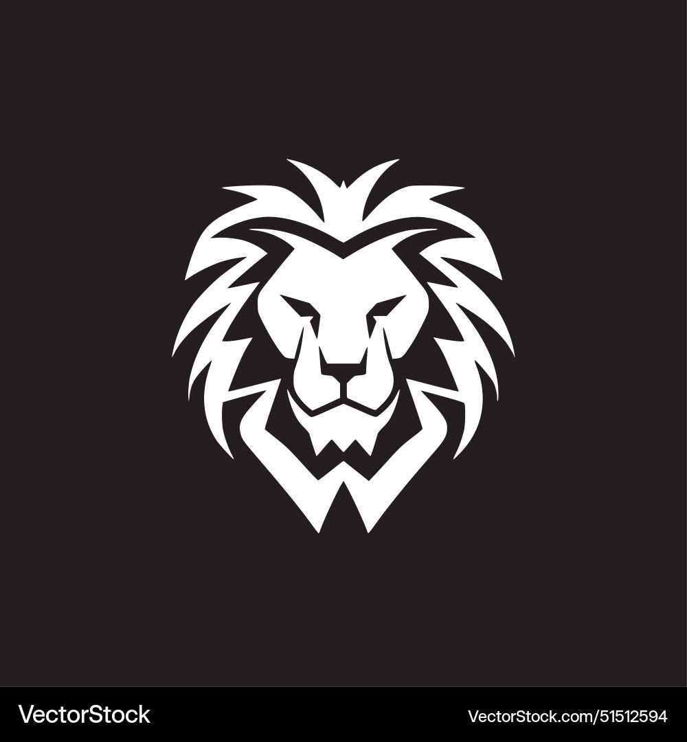 Lion - schwarz und weiß Lizenzfreies Vektorbild