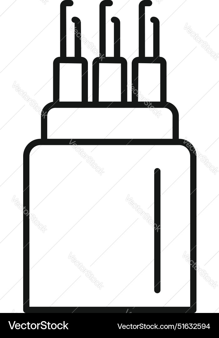 Optical fiber cable connecting and transferring Vector Image