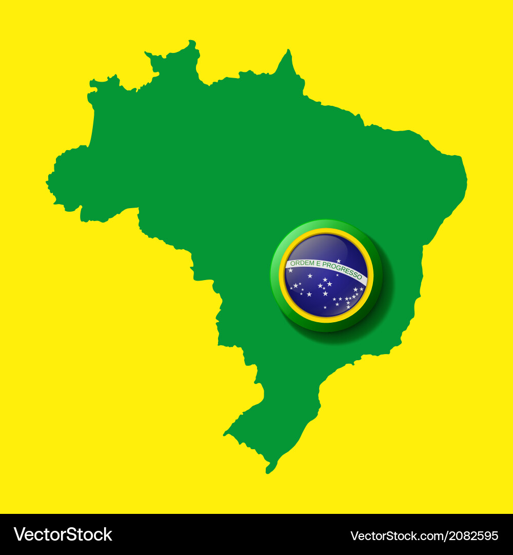 Brazil background for your presentations Vector Image