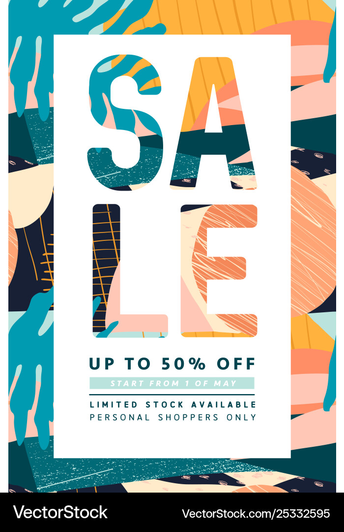 Cover page design template with floral Royalty Free Vector