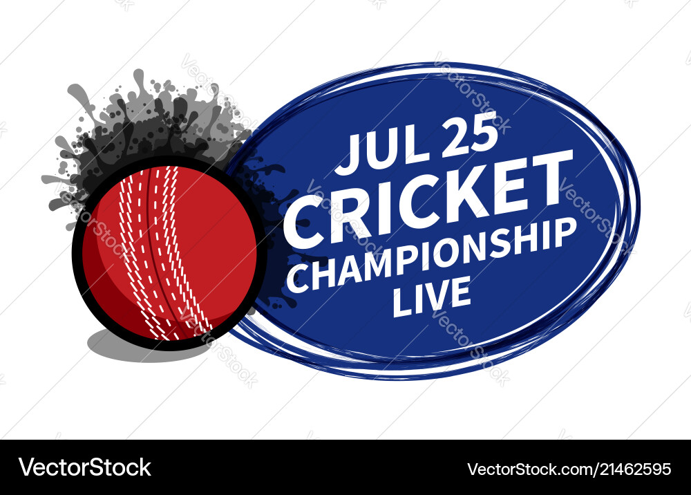 Cricket Scoreboard Background Royalty Free Vector Image