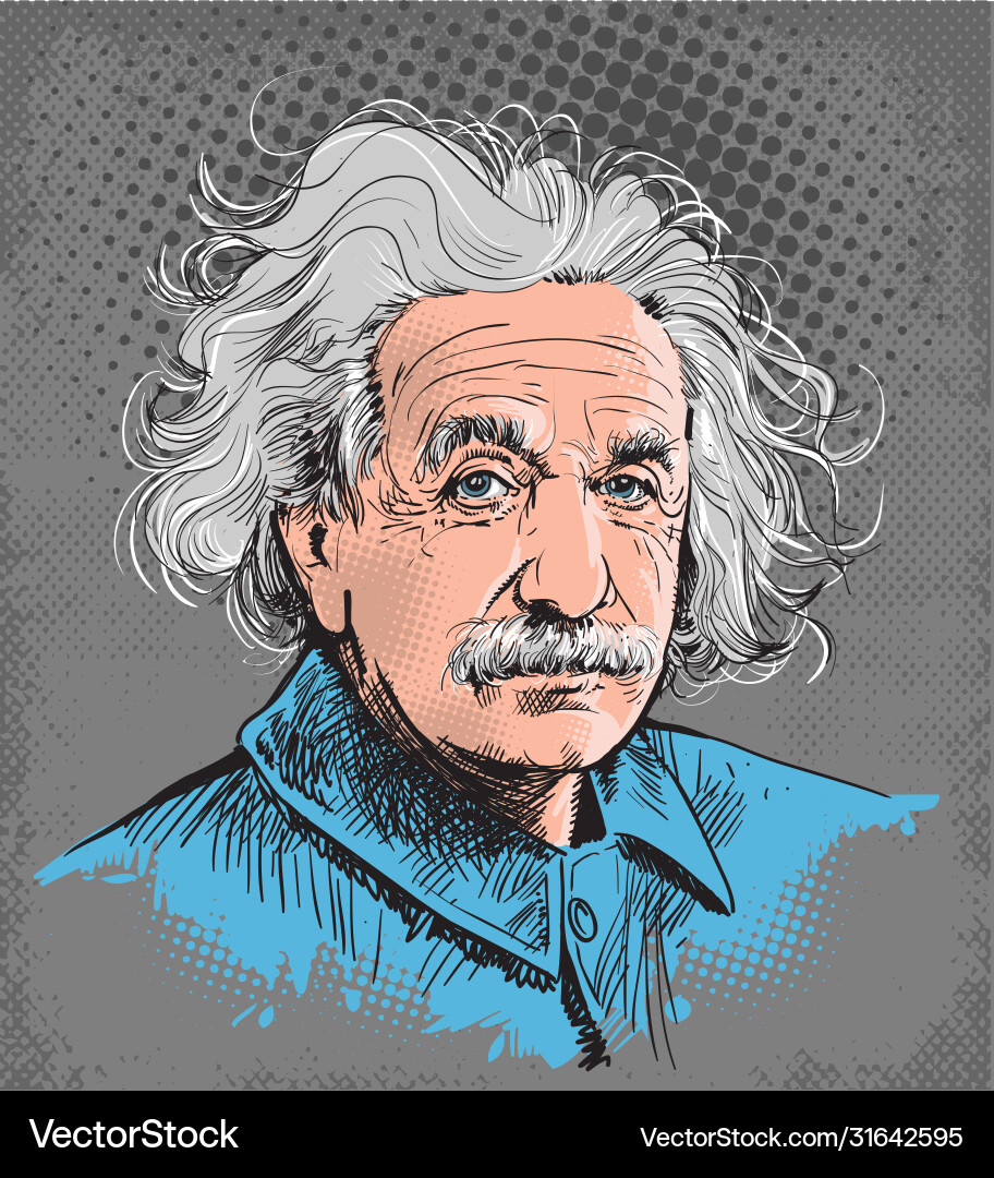Einstein color Royalty Free Vector Image - VectorStock