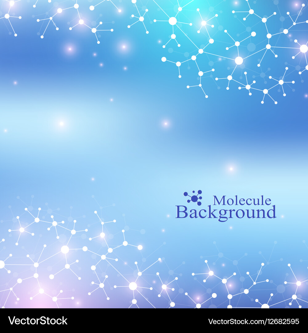 Modern structure molecule dna atom Royalty Free Vector Image