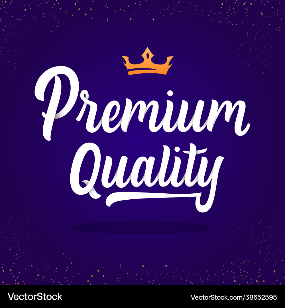 Premium quality emblem Royalty Free Vector Image