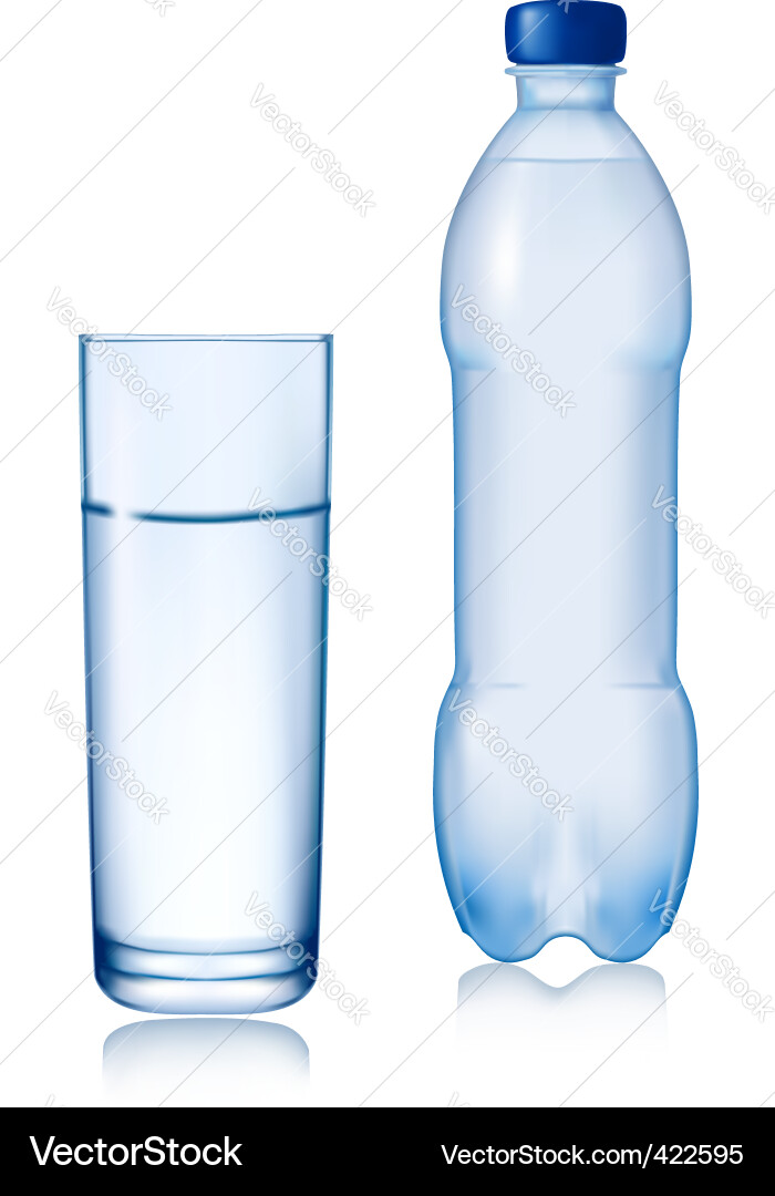 Water bottle Royalty Free Vector Image - VectorStock