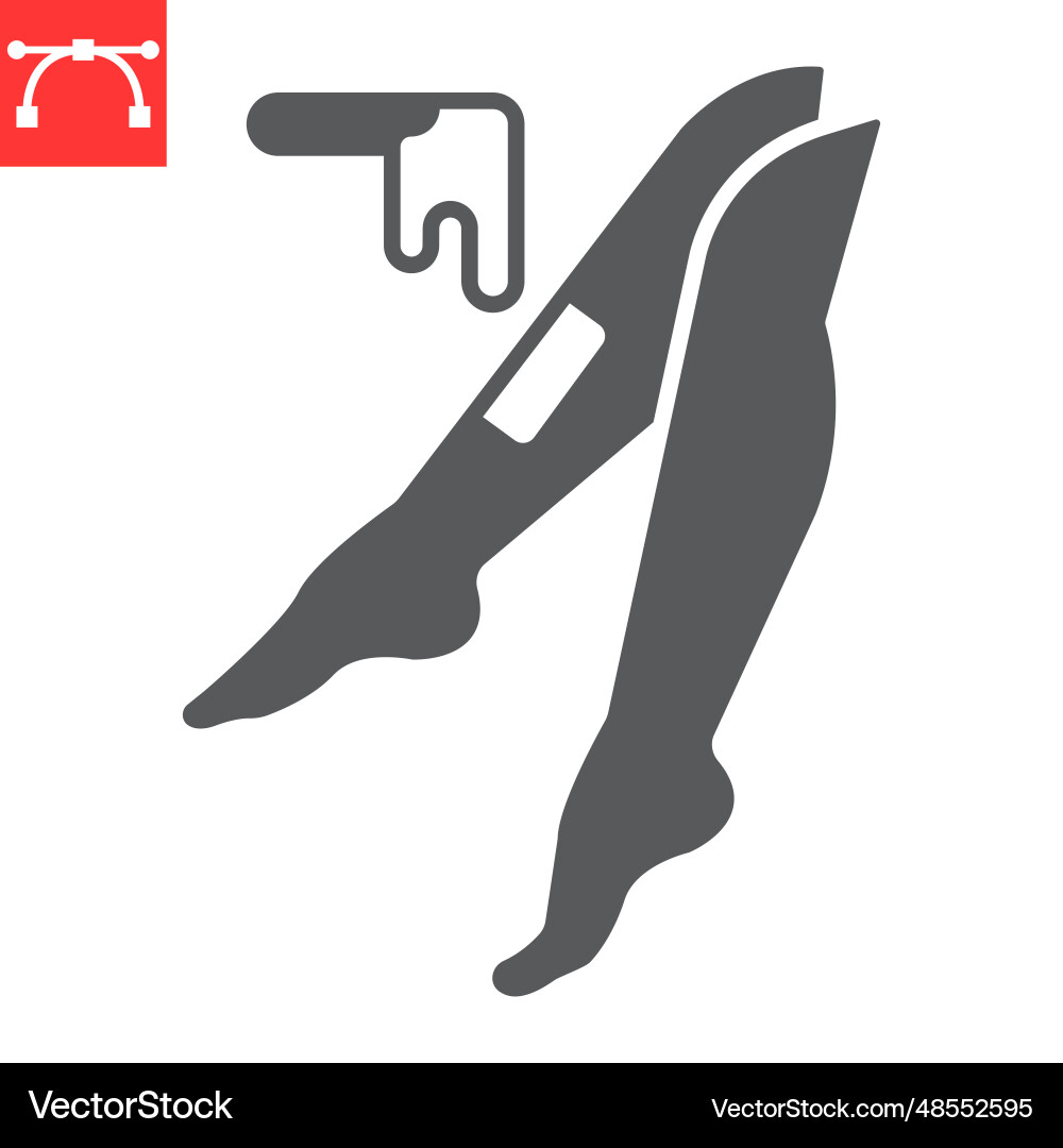 Wax glyph icon Royalty Free Vector Image - VectorStock