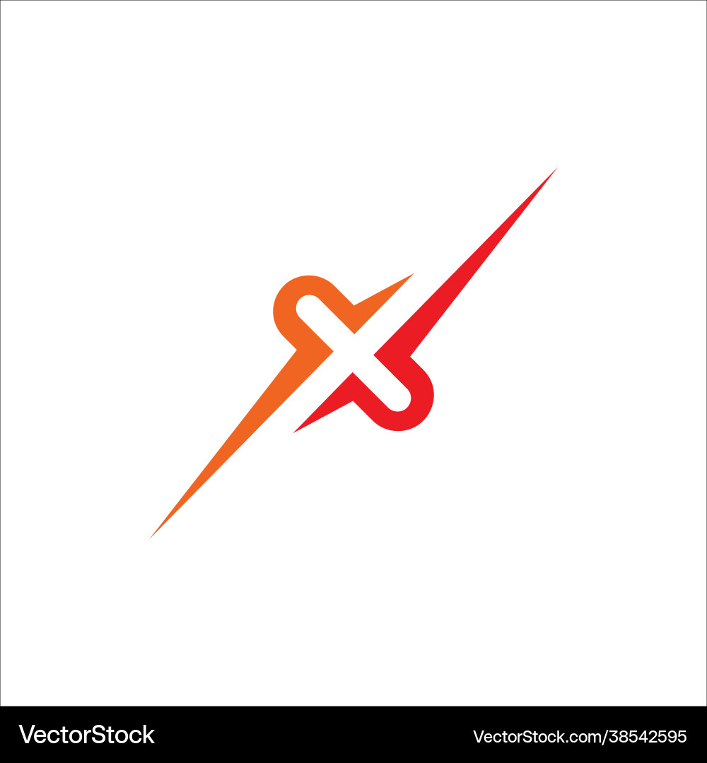 X letter icon design Royalty Free Vector Image