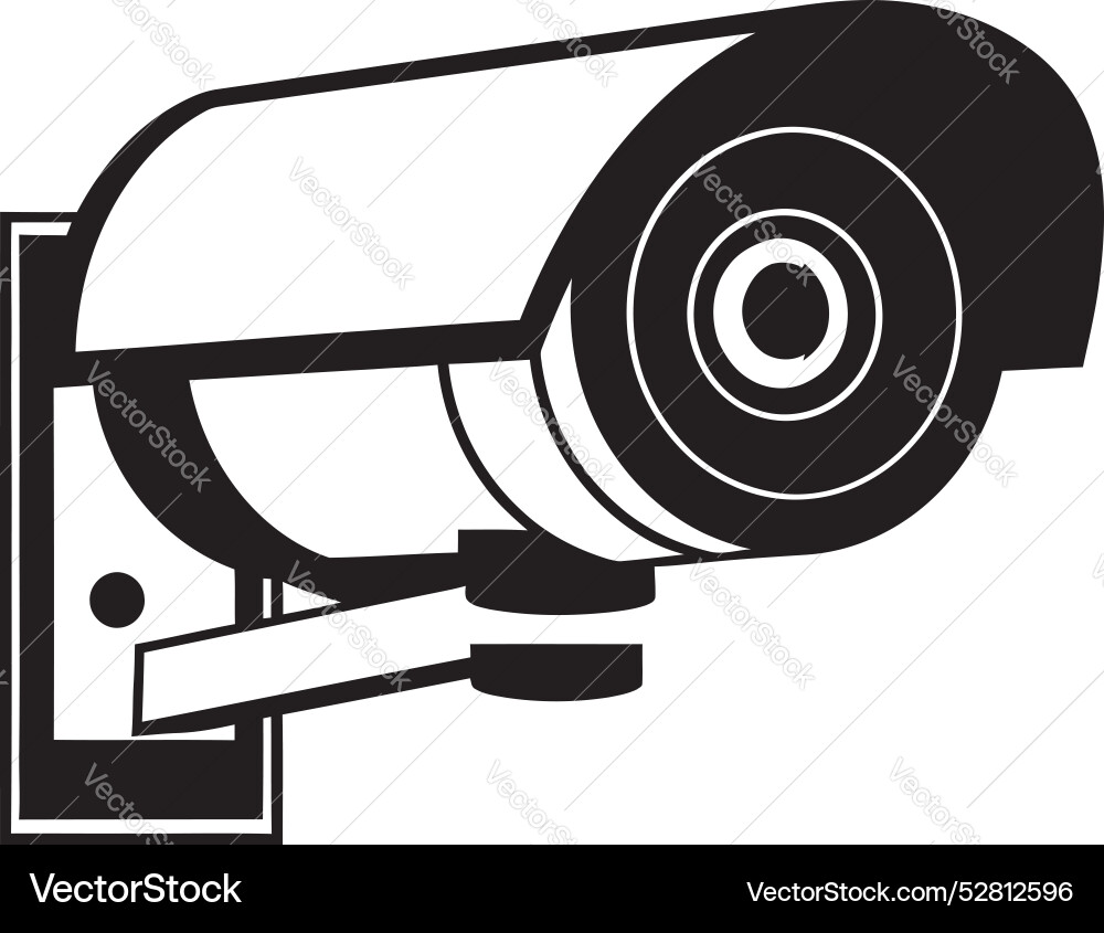 Alertview surveillance camera logo watchtower Vector Image