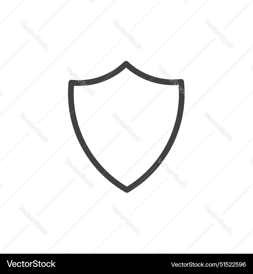 Shield interrogation icon Royalty Free Vector Image