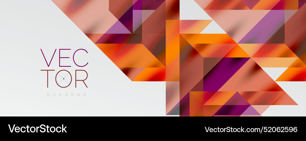 Tech minimal overlapping triangle shapes elements Vector Image