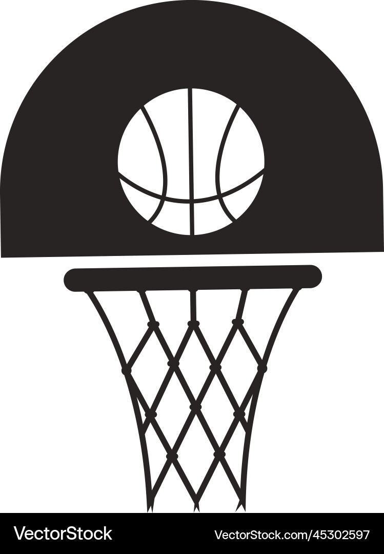 Basketball hoop icon Royalty Free Vector Image