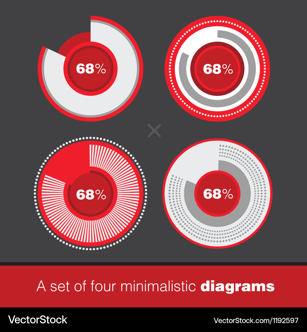 Minimalist Diagram Set Royalty Free Vector Image