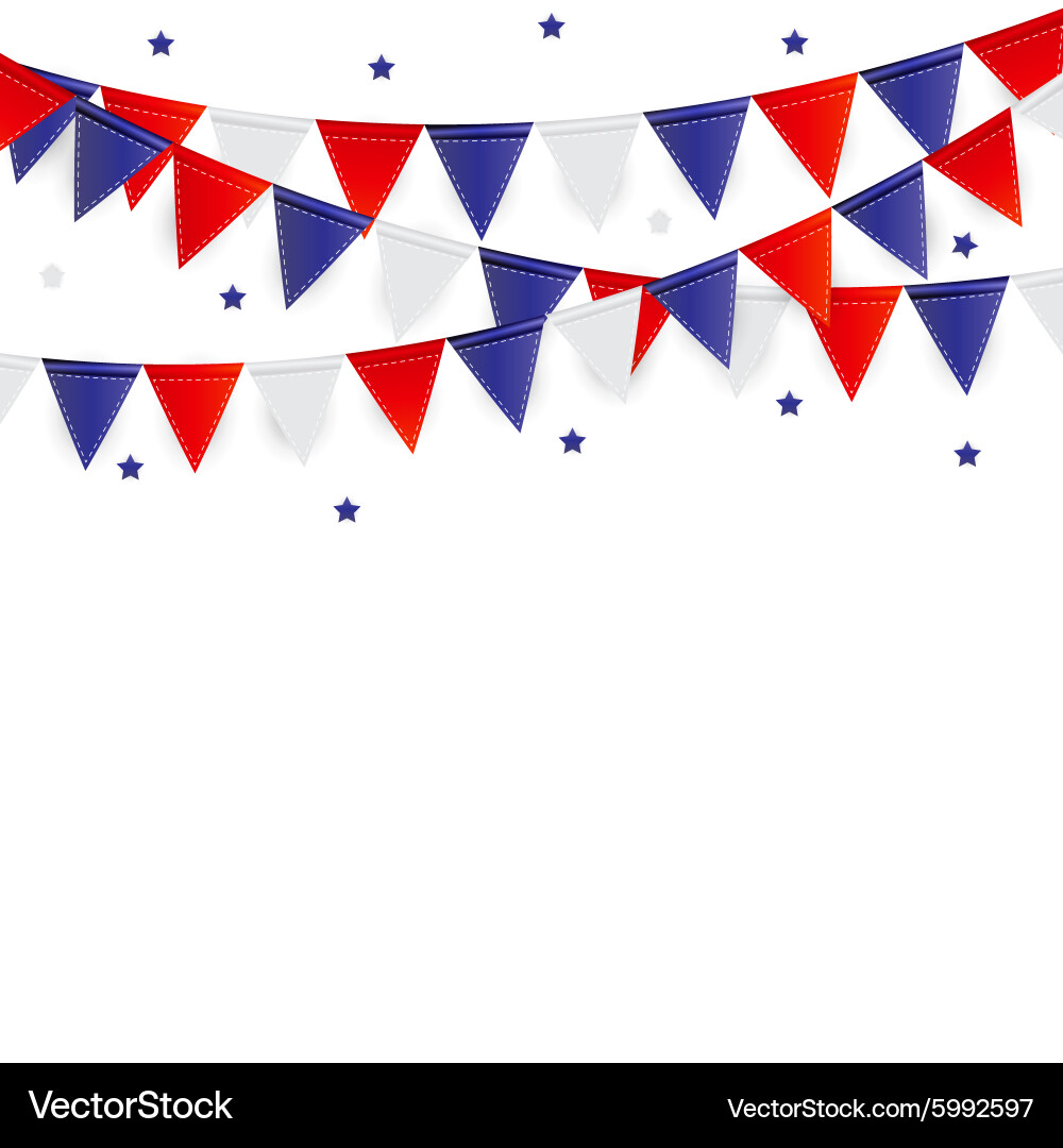 Party background with flags Royalty Free Vector Image