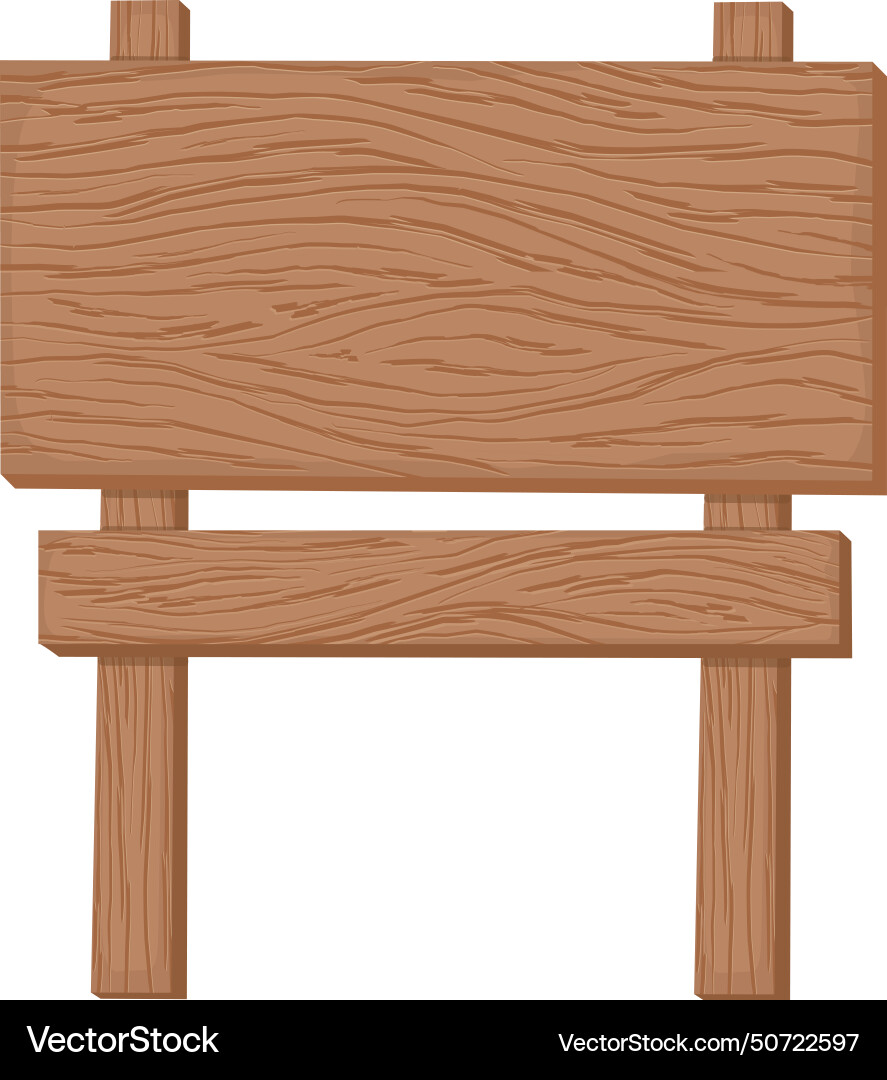 Wooden banner or sign post board Royalty Free Vector Image