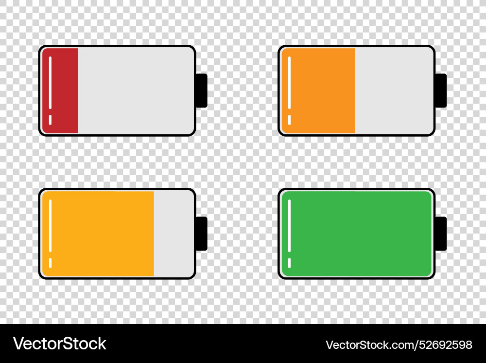 Battery charge level Royalty Free Vector Image