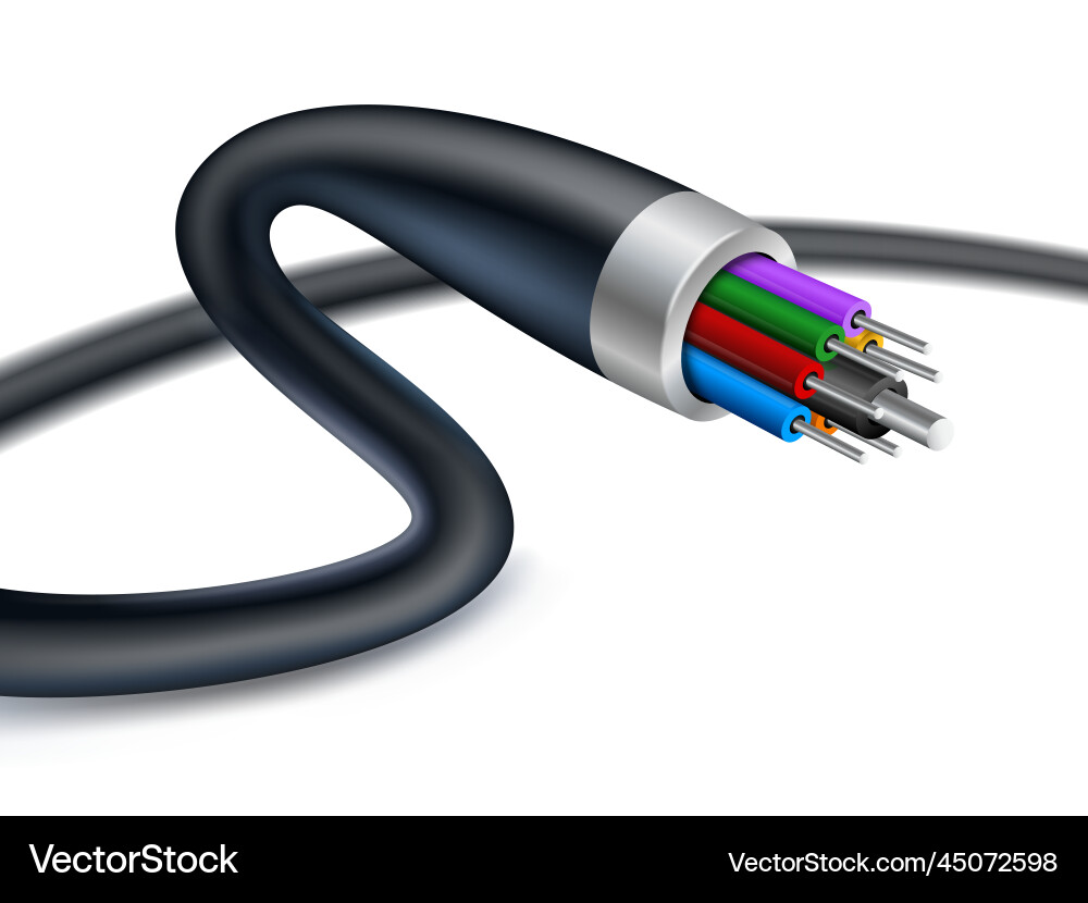 Cable wire reel Royalty Free Vector Image - VectorStock