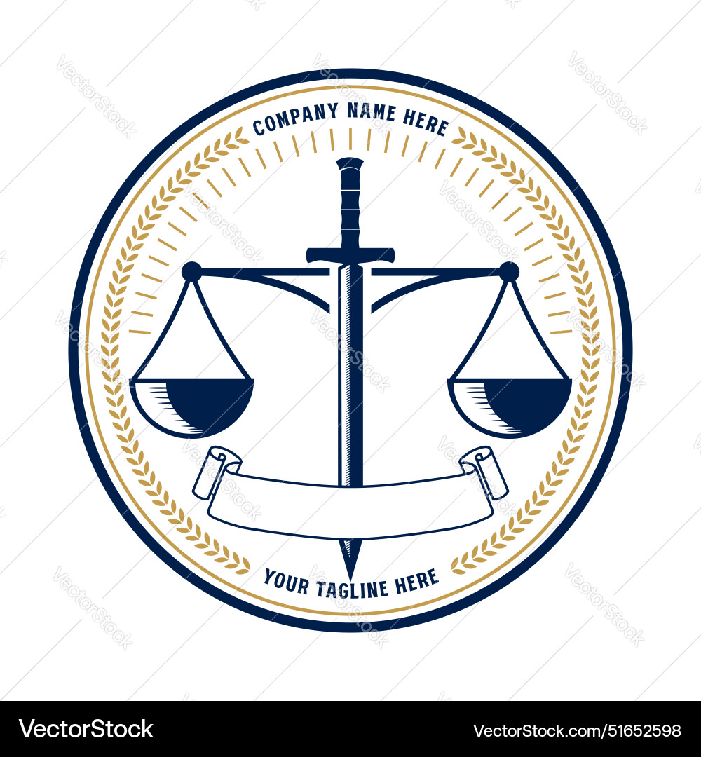 Circular vintage retro sword blade with scale Vector Image