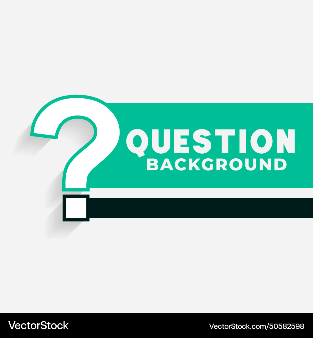Elegant question mark symbol background for q Vector Image