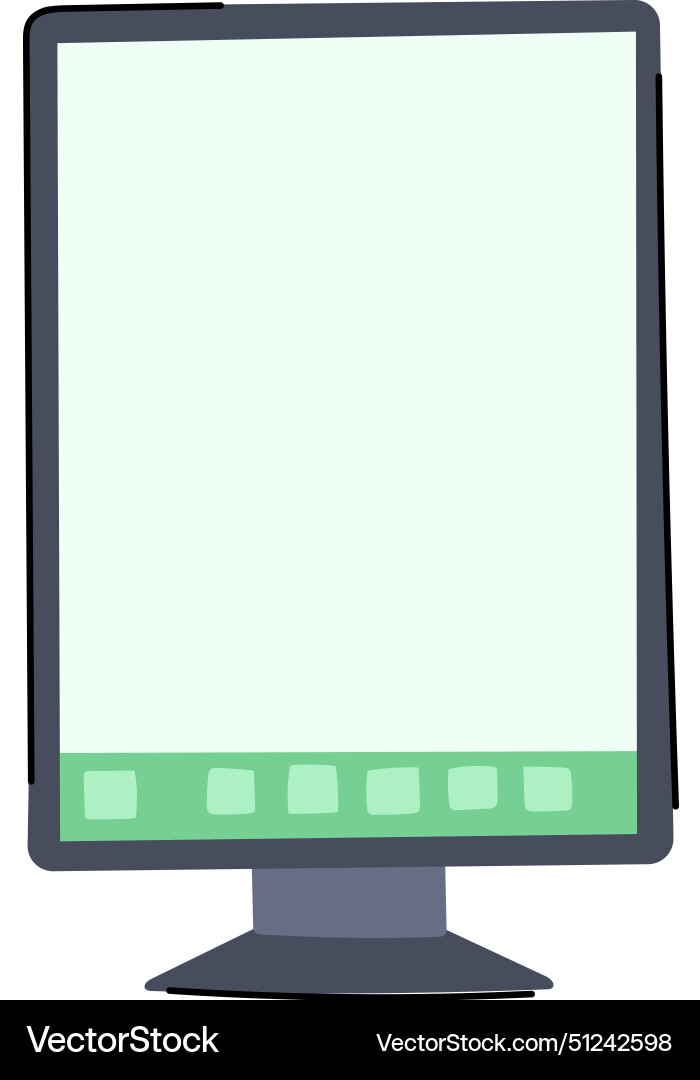 Interactive electronic whiteboard cartoon Vector Image