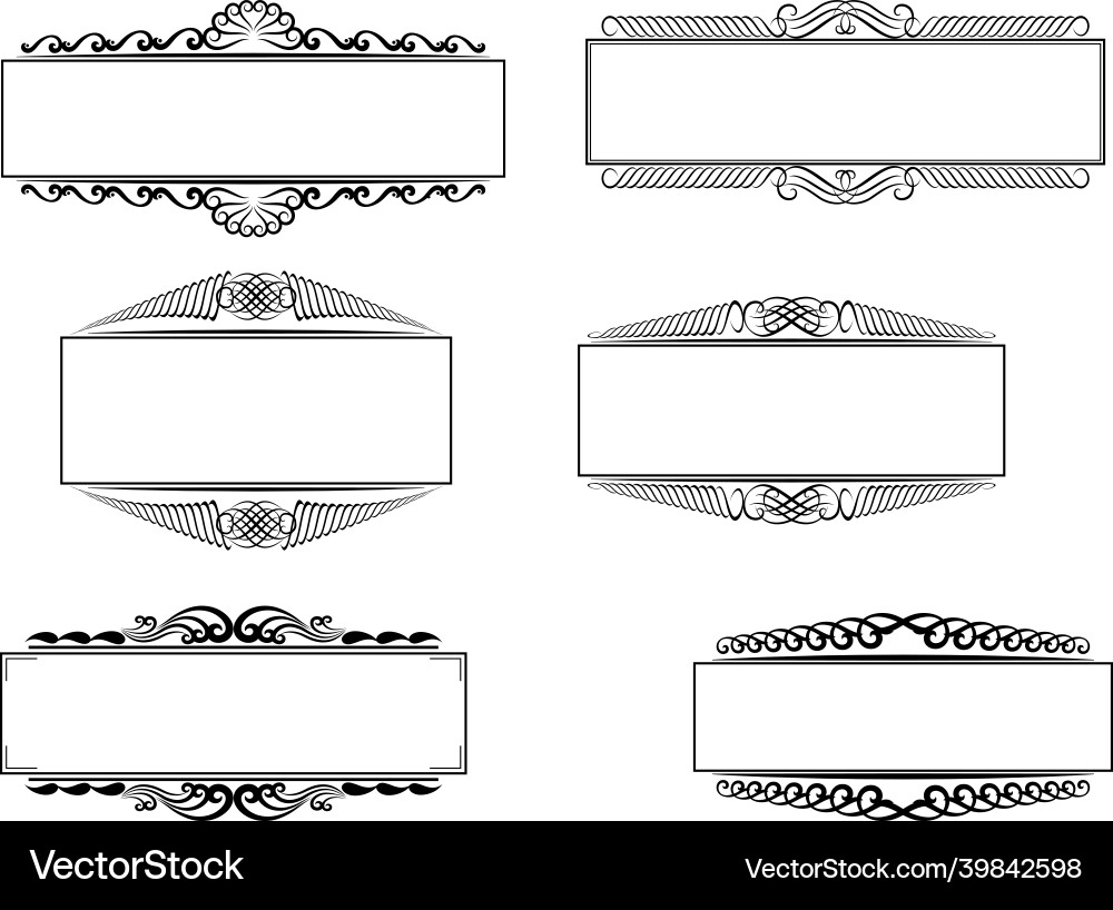 Long frames Royalty Free Vector Image - VectorStock