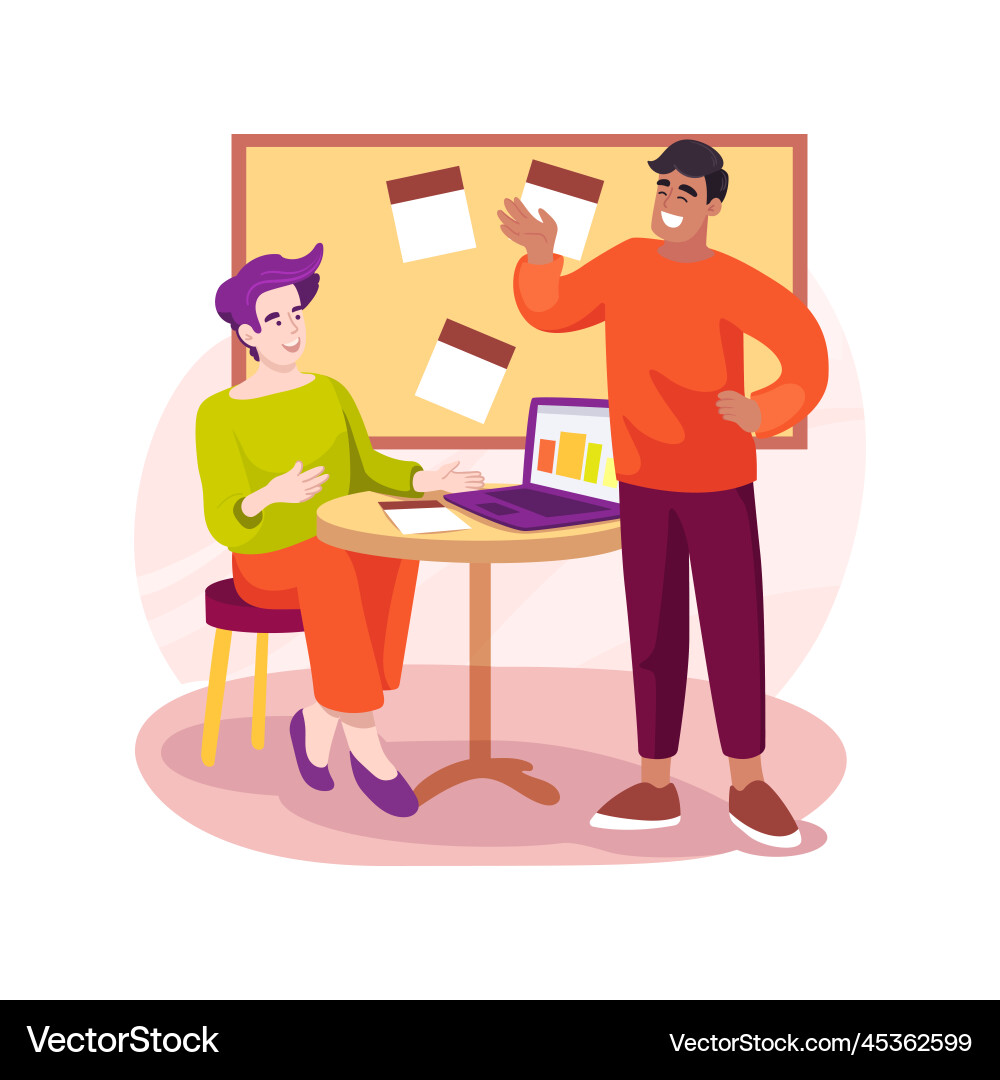 Asking for recommendation letter isolated cartoon Vector Image