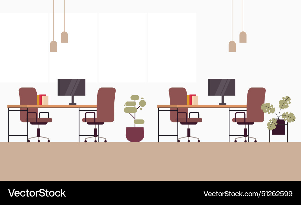 Creative and modern workplace Royalty Free Vector Image