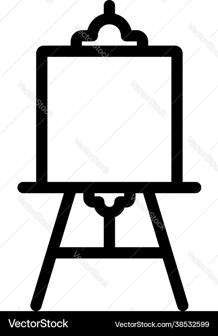 Easel icon Royalty Free Vector Image - VectorStock