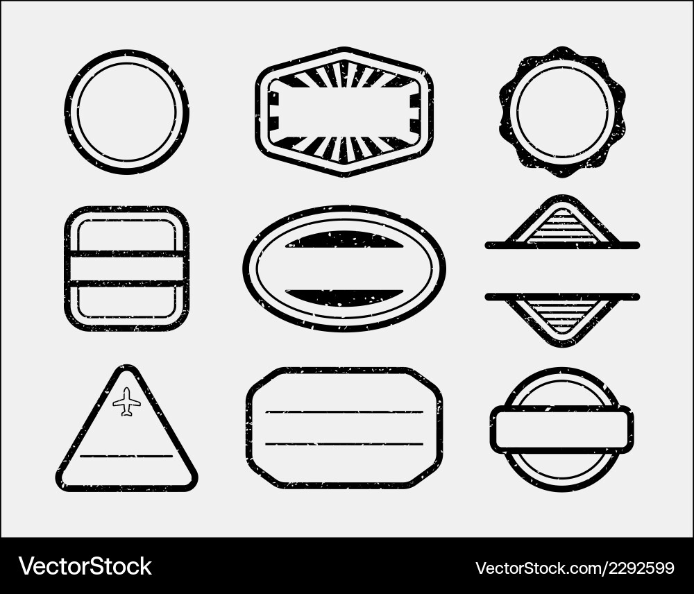 Grunge Rubber Stamps Set Royalty Free Vector Image