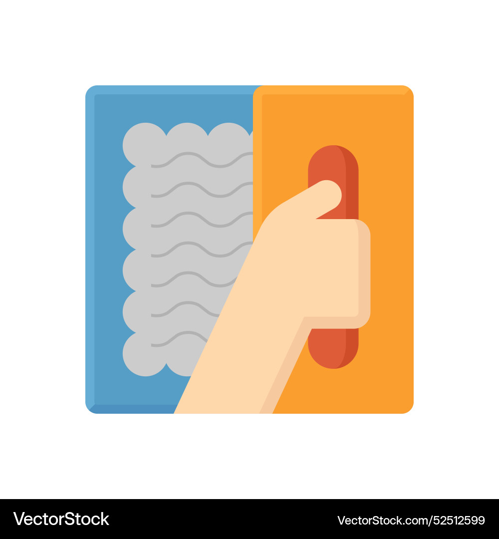 Tile floor construction and tool icon Royalty Free Vector