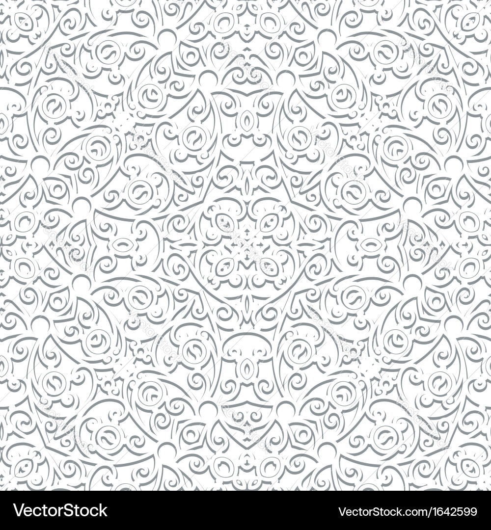 White pattern Royalty Free Vector Image - VectorStock