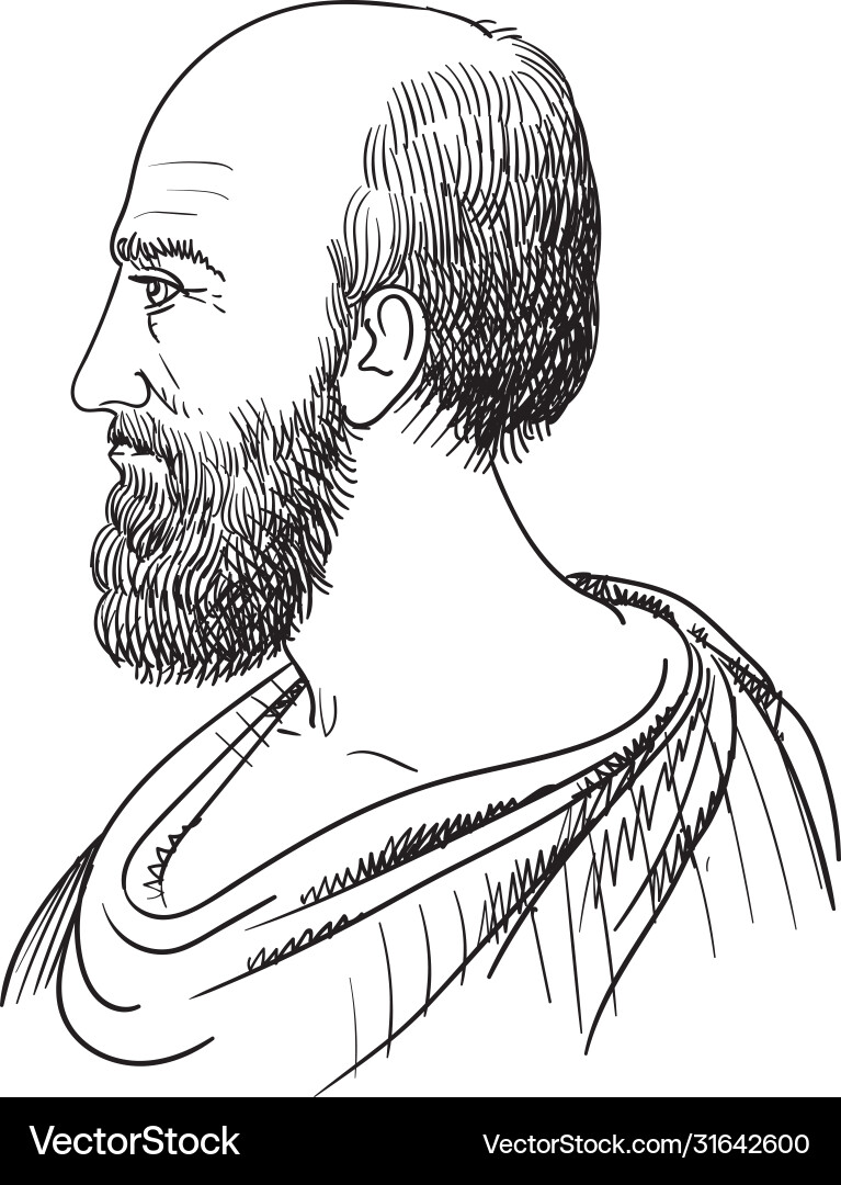 Epictetus Royalty Free Vector Image - VectorStock