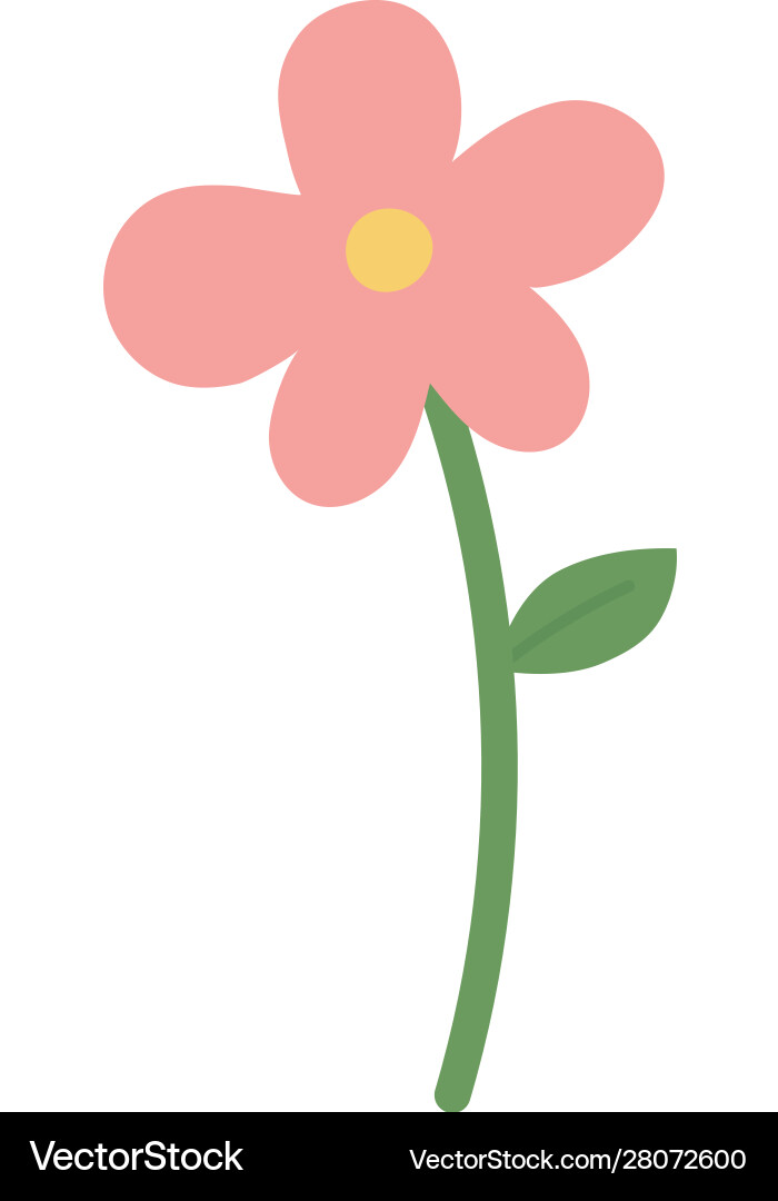 Isolated Flower Ornament Royalty Free Vector Image